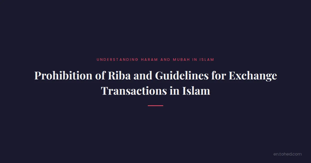 Prohibition of Riba and Guidelines for Exchange Transactions in Islam ...