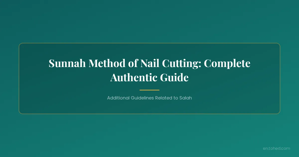 Sunnah Method of Nail Cutting: Complete Authentic Guide | Tohed