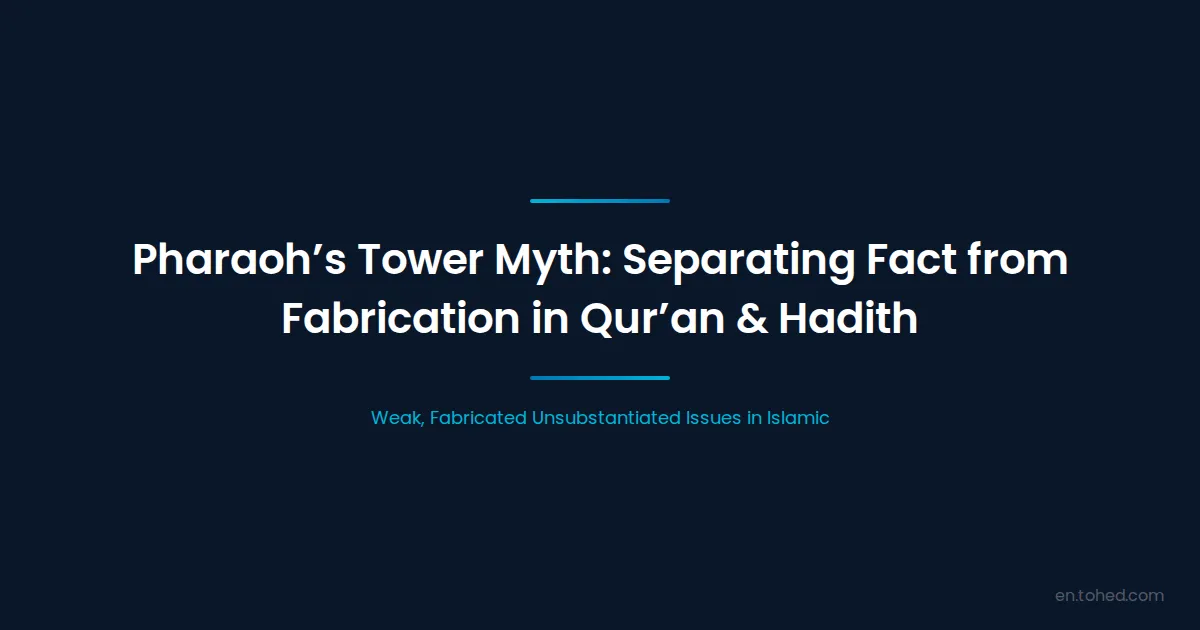 Pharaoh’s Tower Myth: Separating Fact from Fabrication in Qur’an ...