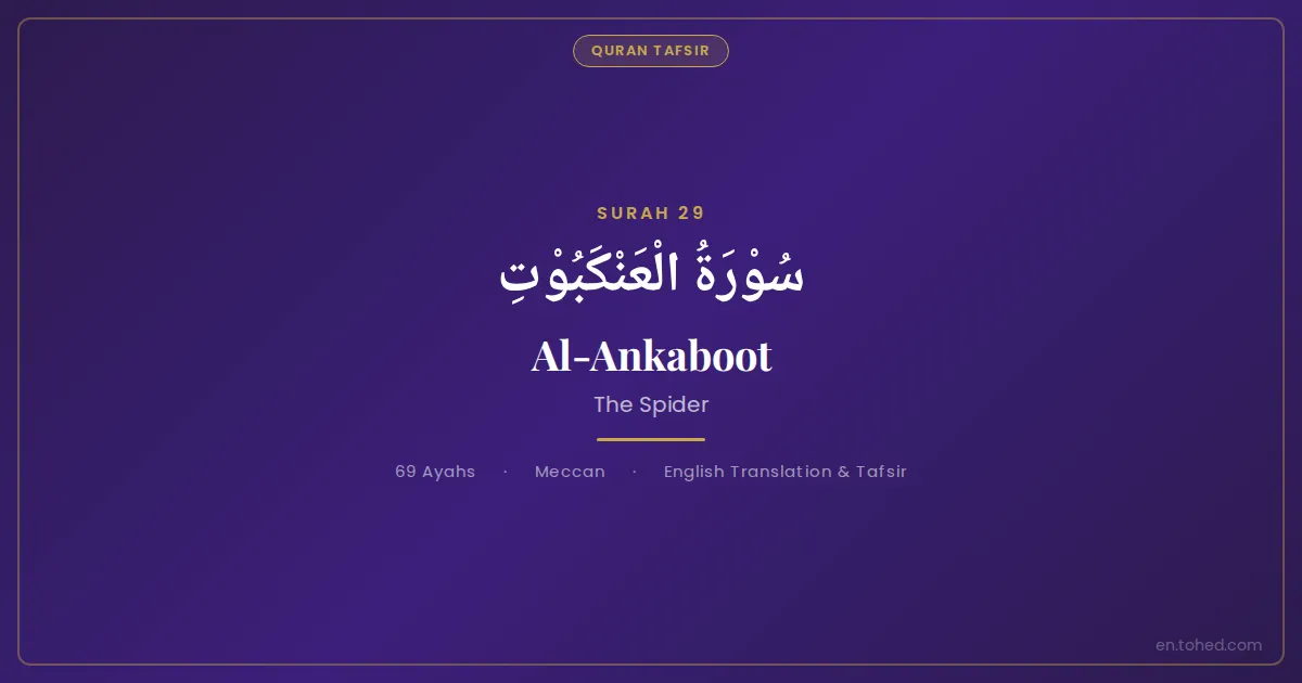 Surah Al-Ankaboot Ayah 1 — Tafsir Taiseer ul-Quran | en.tohed.com