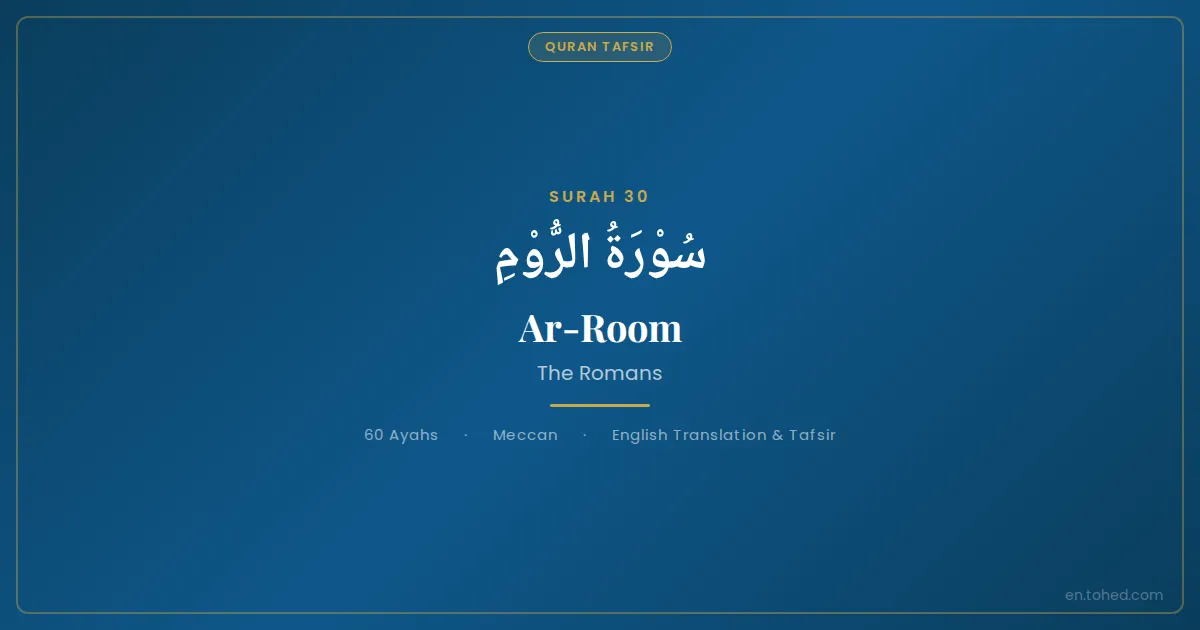 Surah Ar-Room Ayah 30 — Tafsir al-Quran al-Karim